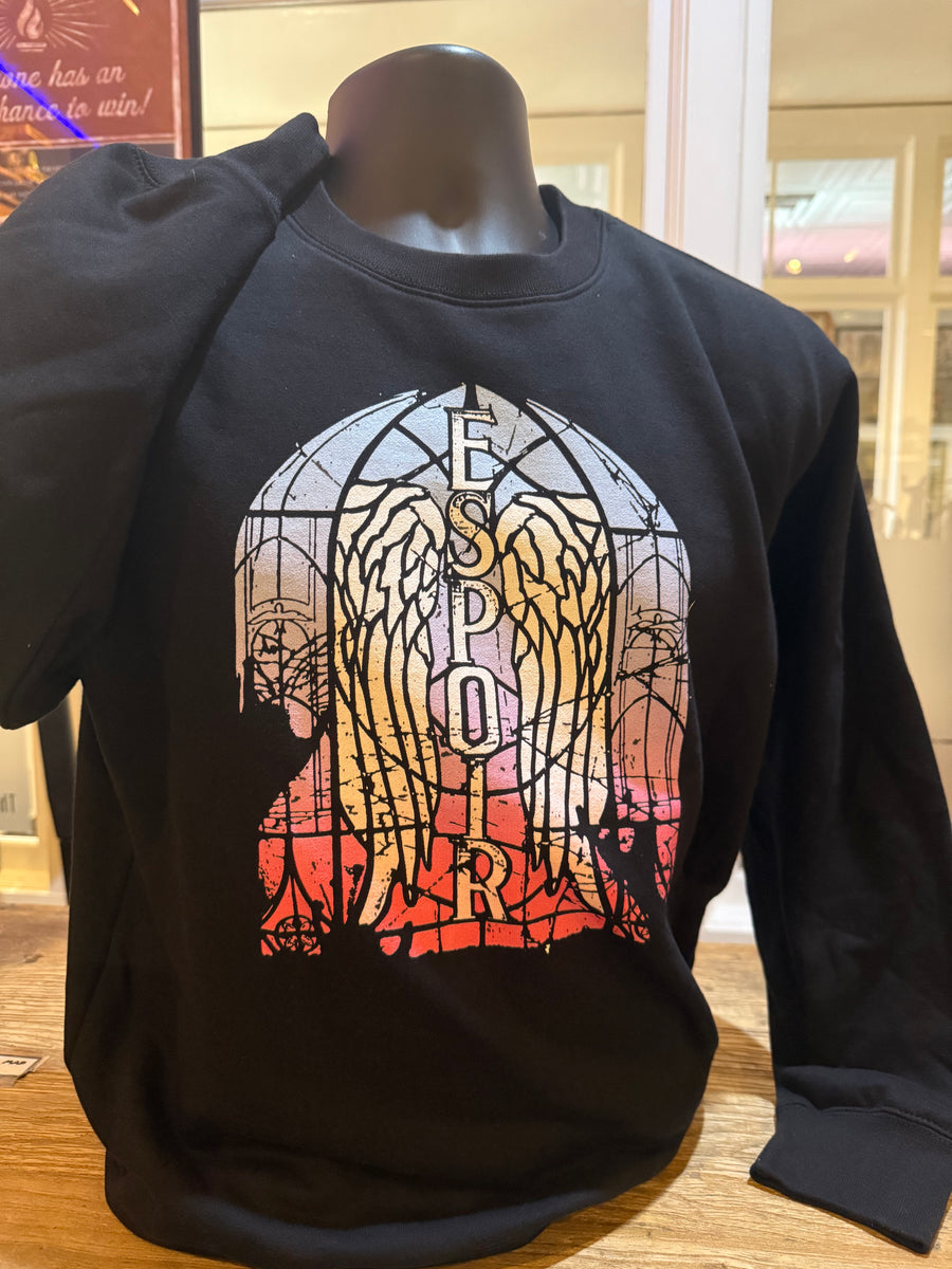 Daryl Dixon Spin Off "HOPE" Stained Glass Sweatshirt – TheWoodburyShoppe