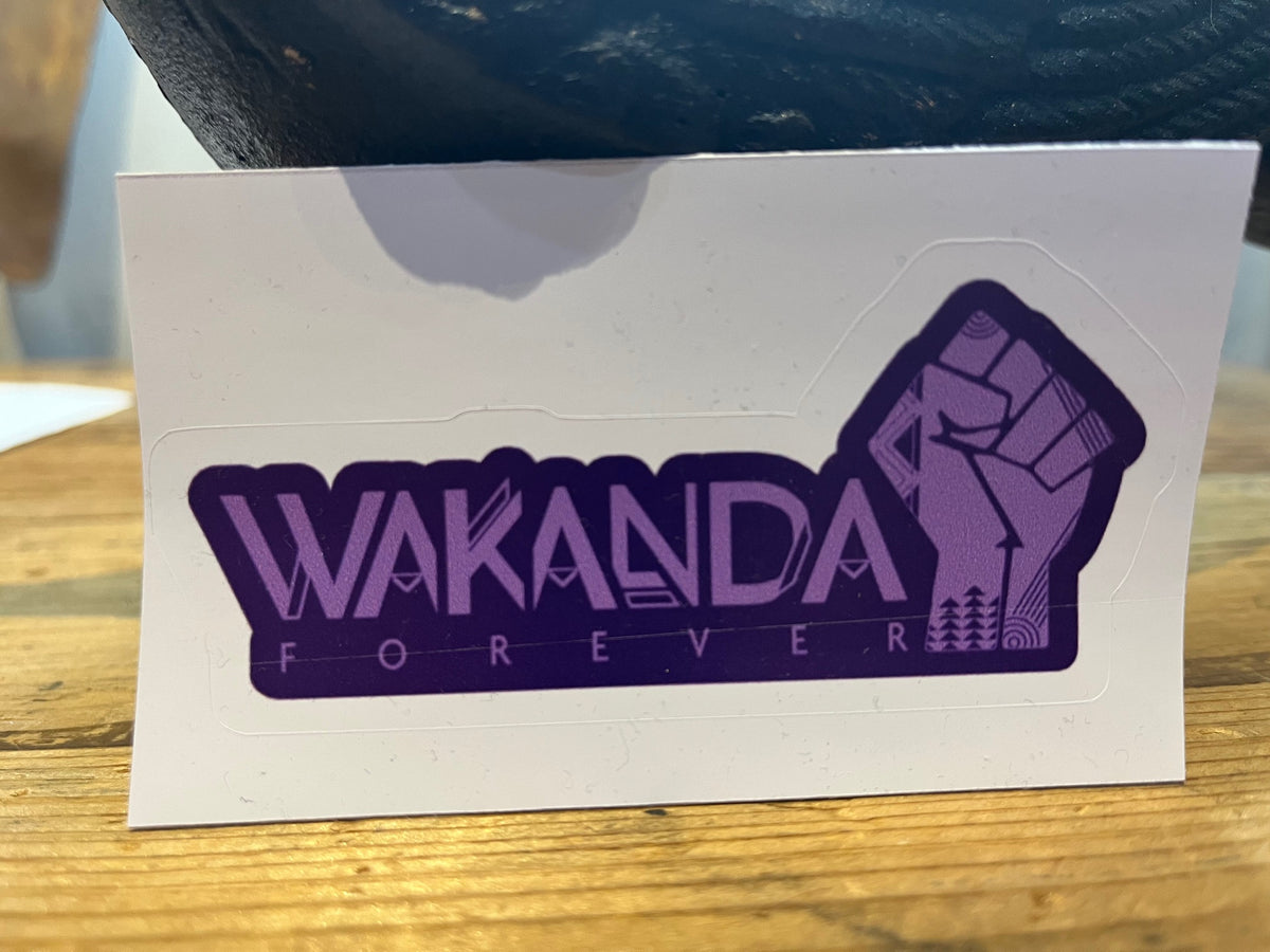 Wakanda Forever Sticker – TheWoodburyShoppe